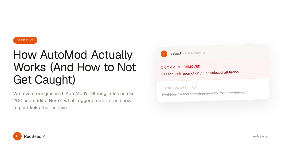 How AutoMod Actually Works (And How to Not Get Caught) | RedSeed AI